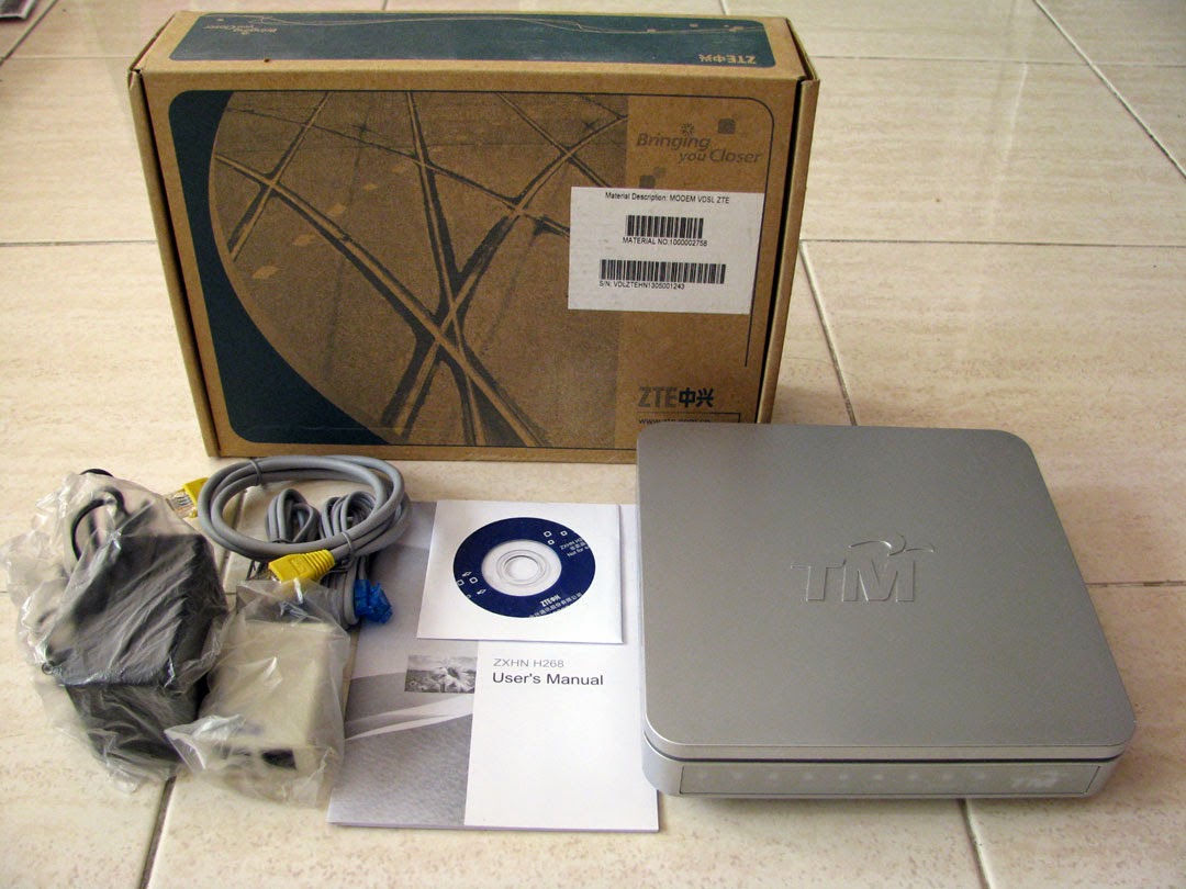 Alternative In Life: Untuk Dijual - Modem Unifi VDSL ZTE ZXHN H268