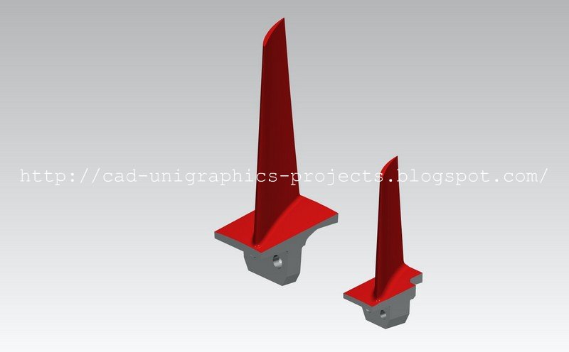 CAD designs by Ivan: Two jet engine blades