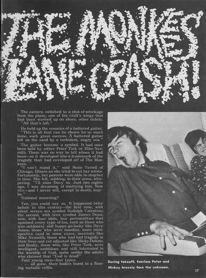 Extra! The New Monkey Times/ Day The Monkees Died In A Plane Crash ...