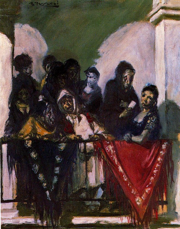 Painting of Baldomero Romero Ressendi artist, Baldomero Romero Ressendi ...