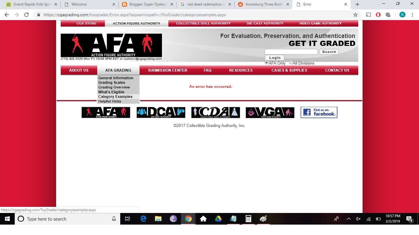 Super Dyslexic 80s Kid: Toy Grading: AFA vs CAS