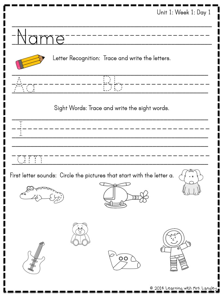 Daily 5 in Kindergarten | Learning with Mrs. Langley