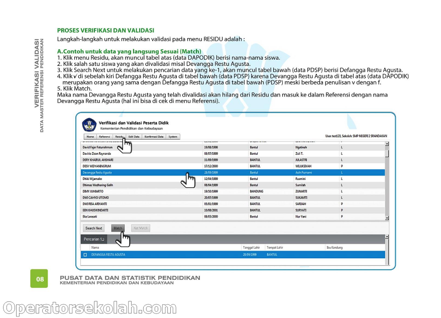 Panduan Verval NISN Peserta Didik (PD) Versi Terbaru dan Panduan PDSP ...