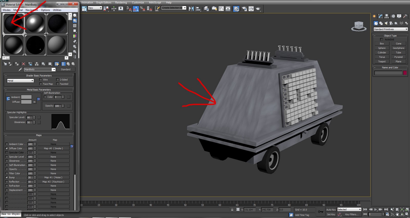 Eric Venables (1005668/1) 3D Modelling: Mouse Droid Materials