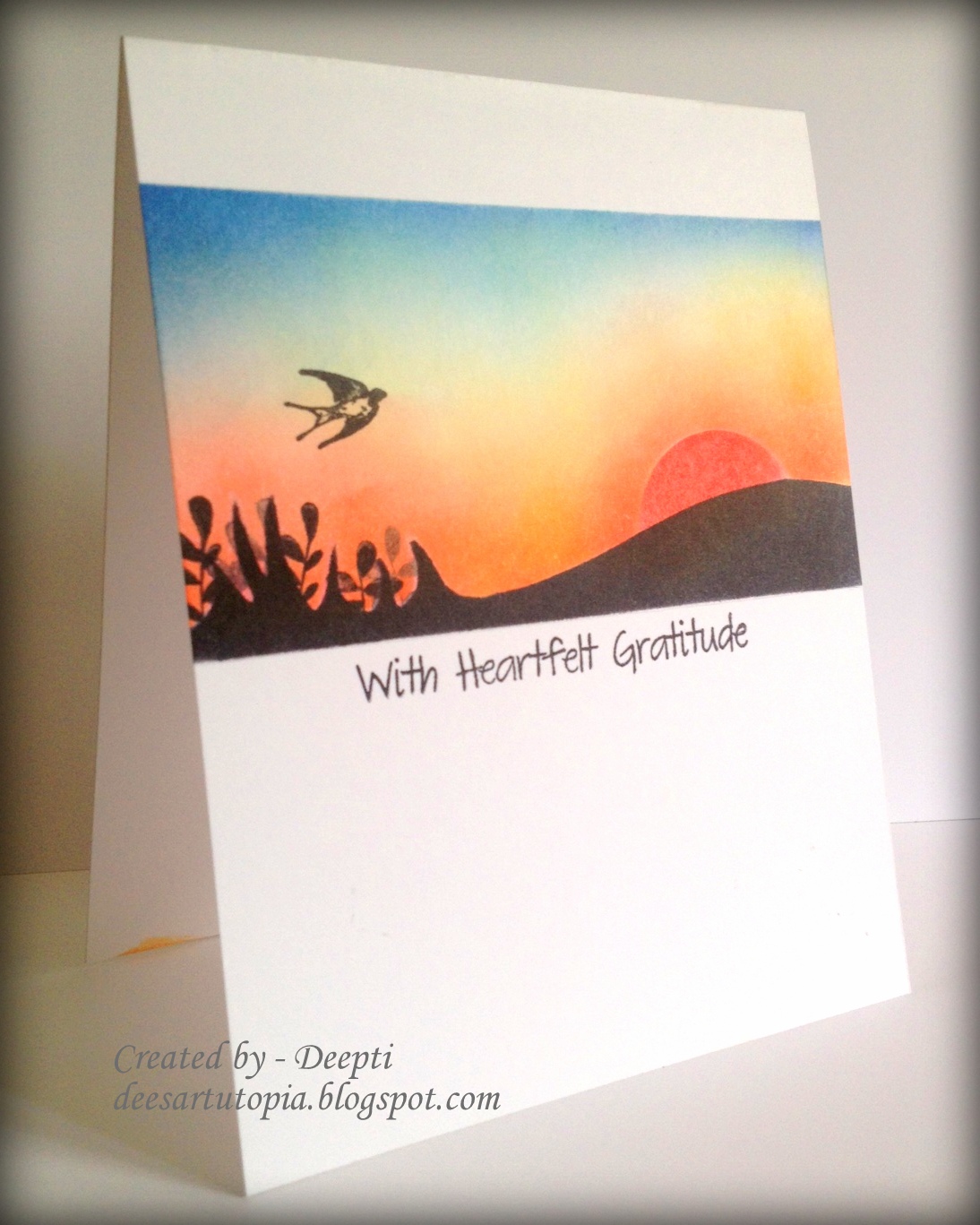 Dee's Art Utopia: Creating landscapes on cards...