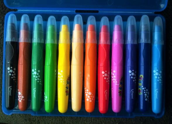 Watercolor Crayons: Maped Smoothy