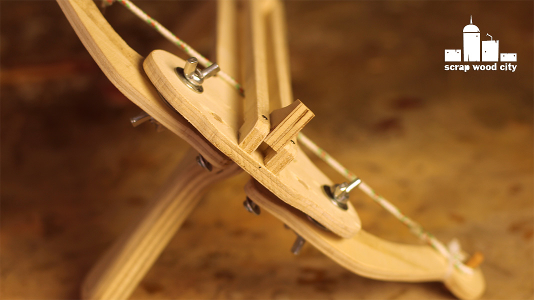 scrap wood city: How to make, a mini DIY crossbow