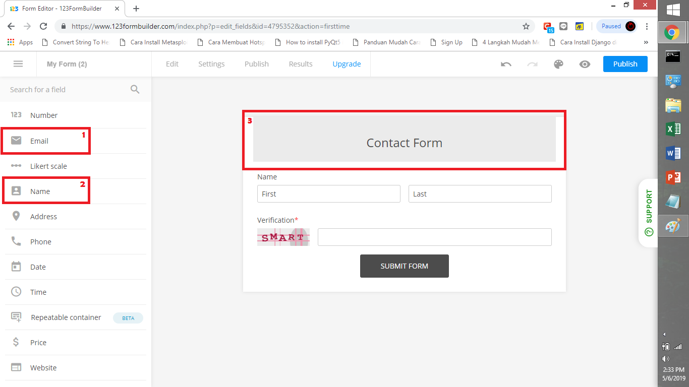 Cara Membuat Contact Form di Blogger - osenbal