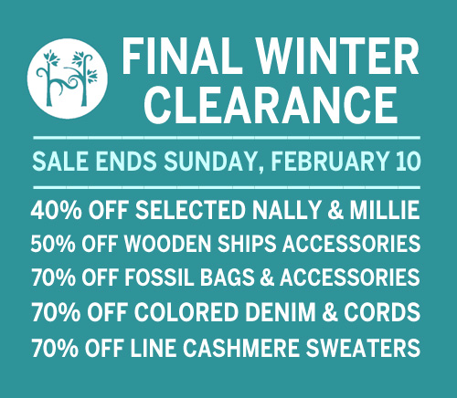 Fashion Scoop: Final Week of Our Winter Clearance!