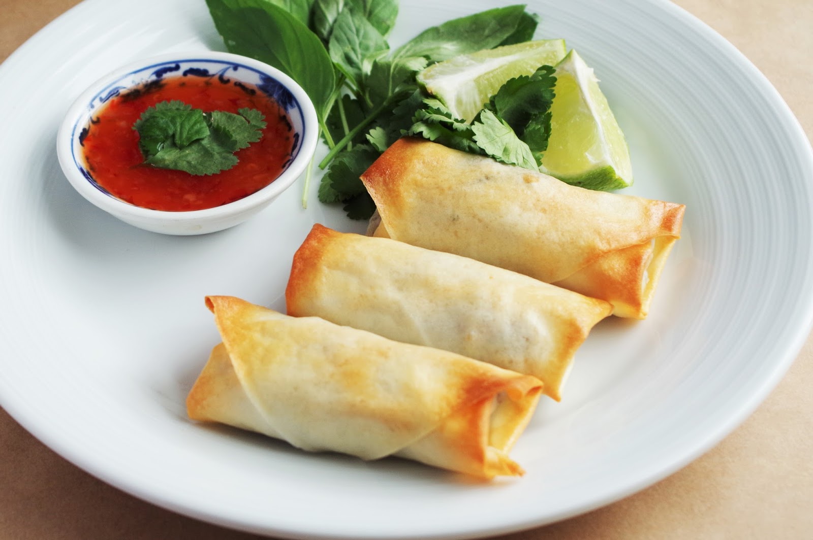 Baked Jackfruit & Mushroom Spring Rolls |Euphoric Vegan