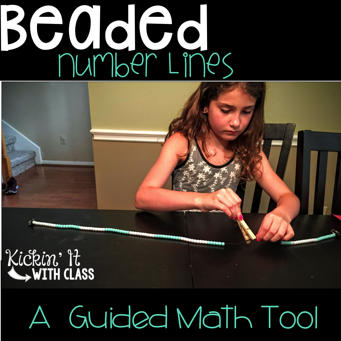 Kickin' It With Class: DIY Beaded Number Lines