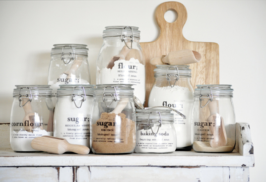 Be Different...Act Normal: Printable Canister Labels