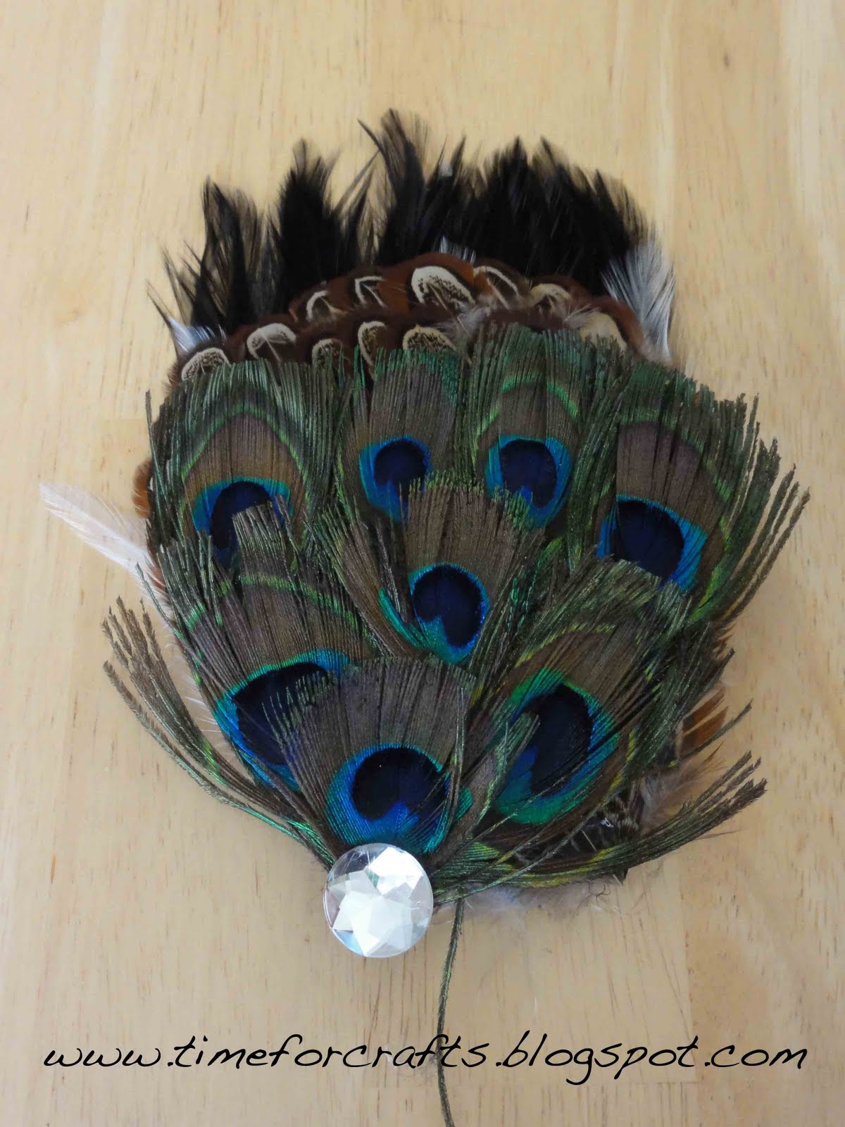 Time For Crafts: Peacock Feather Headband