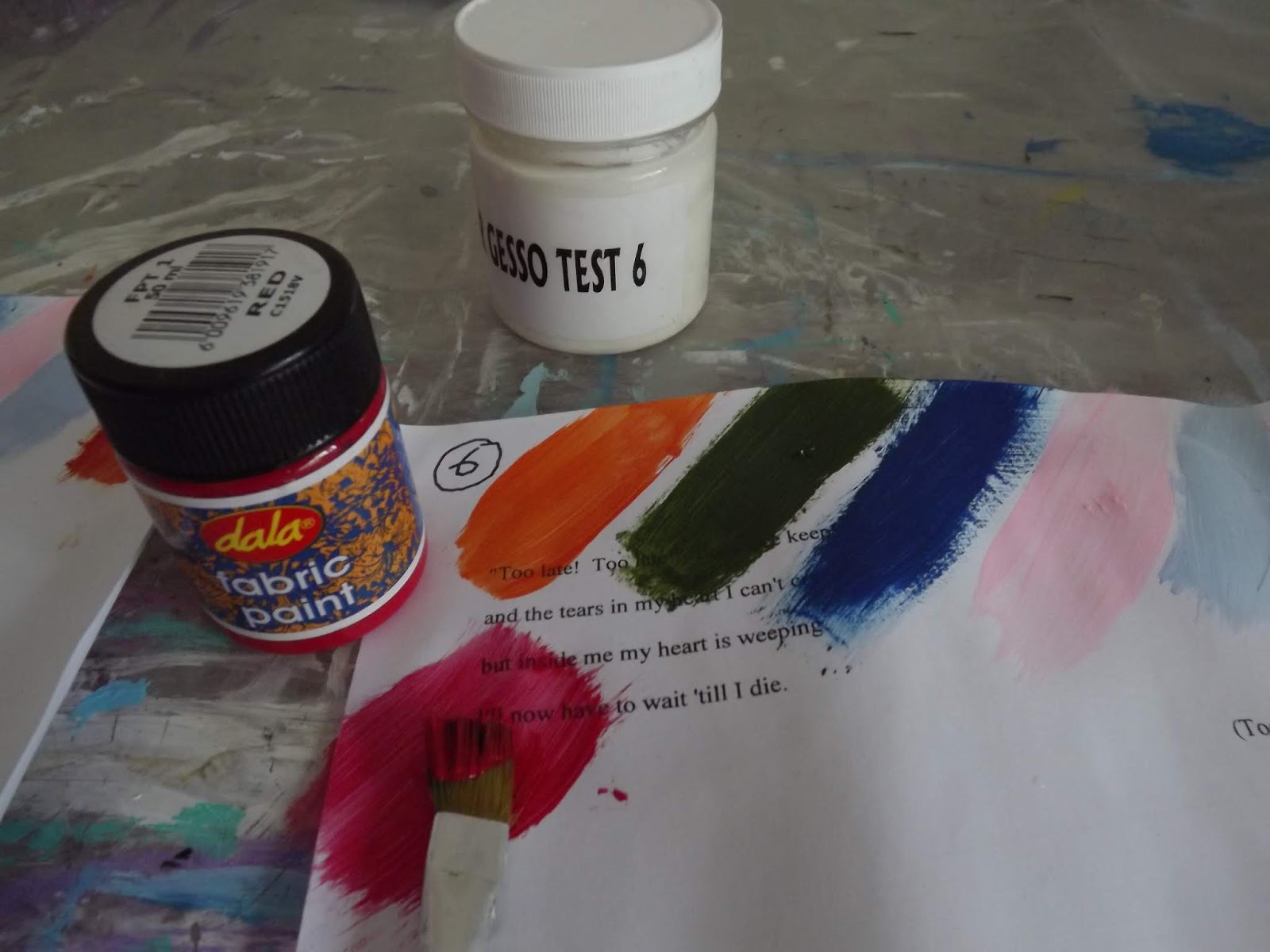 A Pretty Talent Blog: Product Test - Clear Gesso Trial Sample: Test 1 ...