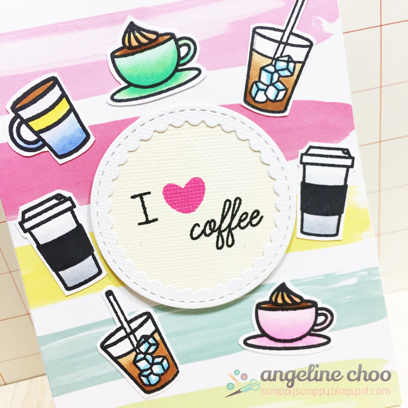 Guest Designing: Spring Coffee Lovers Blog Hop - Scrappy Scrappy