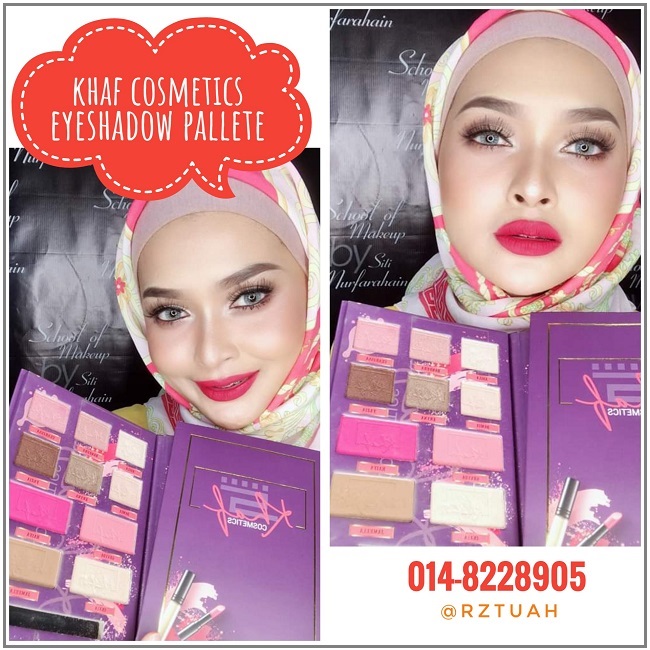 Khaf Cosmetics Makeup Pallete 4in1 : Eyeshadow, Blusher, Contour & Highlight | Makeup Viral