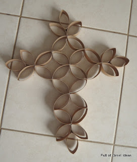 Paper Roll Cross (two actually) on my $0 budget