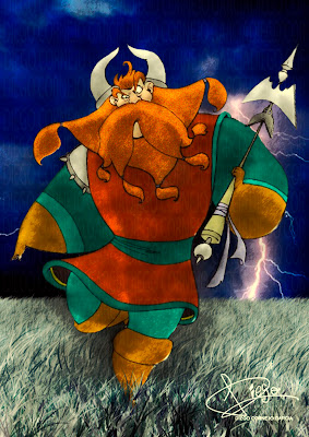 THE ART OF DIEGO CORNEJO: Vikingo. Enano.