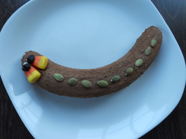 Snacking Squirrel: Chocolate Banana Snake Snack
