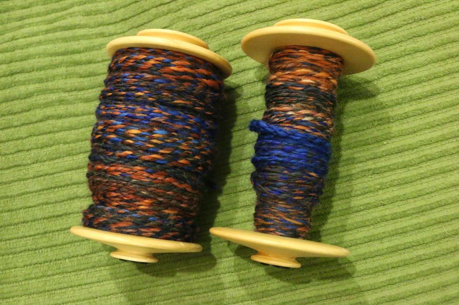 ChemKnits: Spinning "Butterfly Effect"; a 4-ply cabled yarn