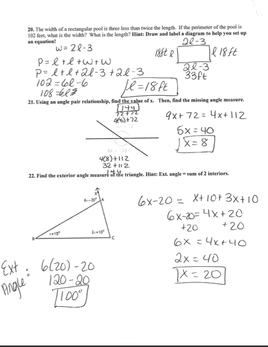Grade 6 Math with Ms. Eringis : Answer Key--Red, Blue, and Purple Class ...
