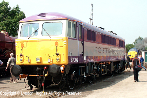 Action Rail UK: 87002 Porterbrook Livery Class 87 Crewe Open Day 31st ...