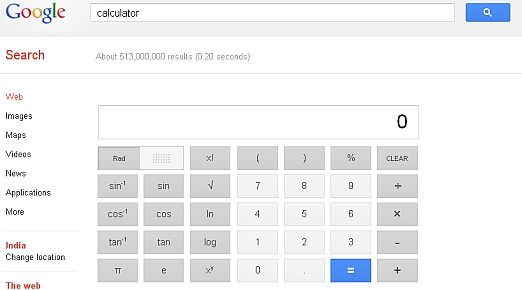 Google : Got scientific calculator | The Gadget Skull | Latest Gadgets ...