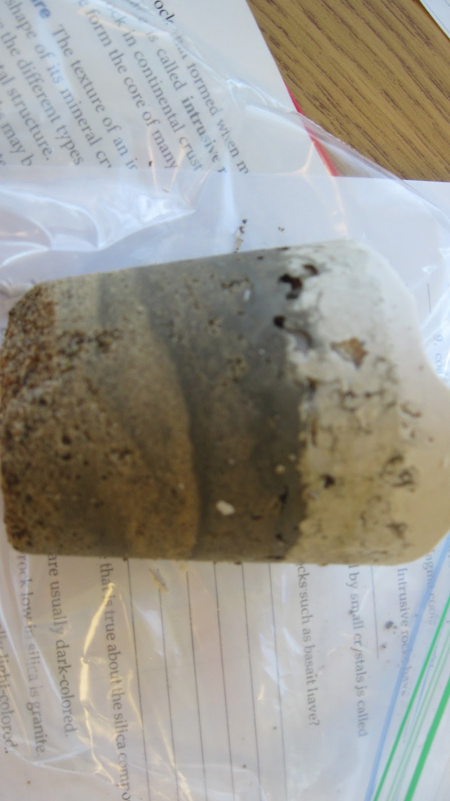 Keep Up To Date In Mr. Scott's Class: Sedimentary Rock Experiment