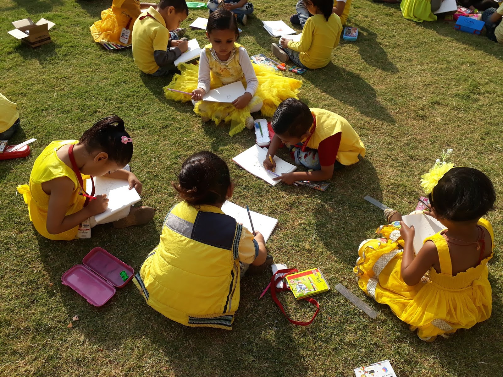 Drawing competition for Jr K.G