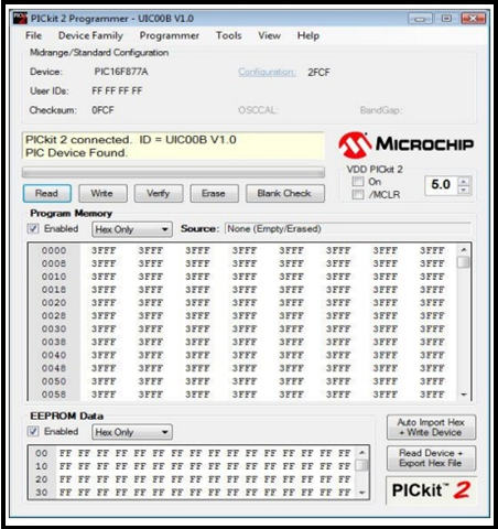 Smart Sharp Vehicle Tracking Project: PICkit 2 PIC Programmer