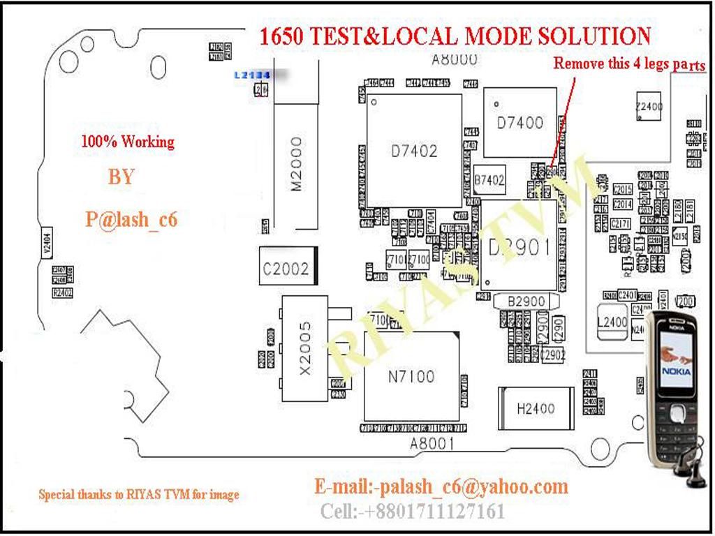 NOKIA 1650 TEST MODE / LOCAL MODE REPAIR | GSM SOLUTION IMAGE