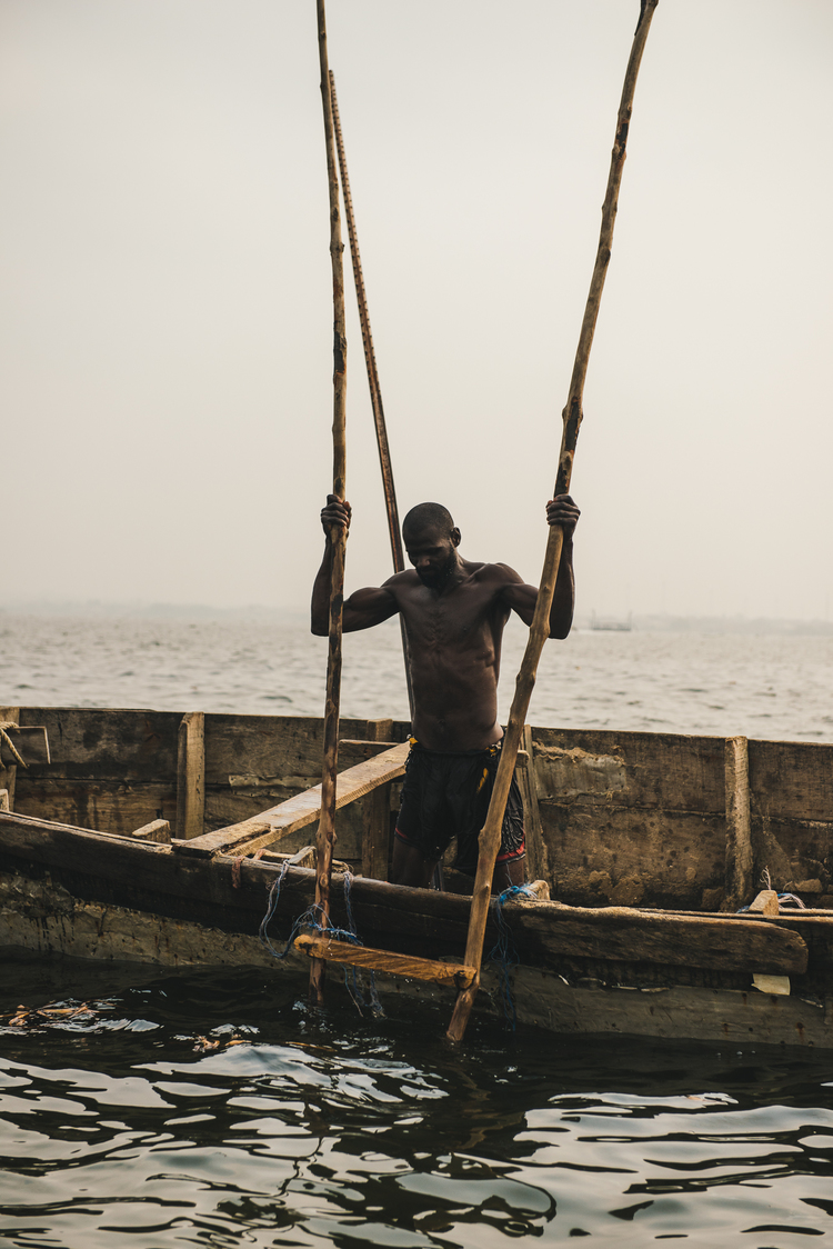 Sand miners of Lagos lagoon