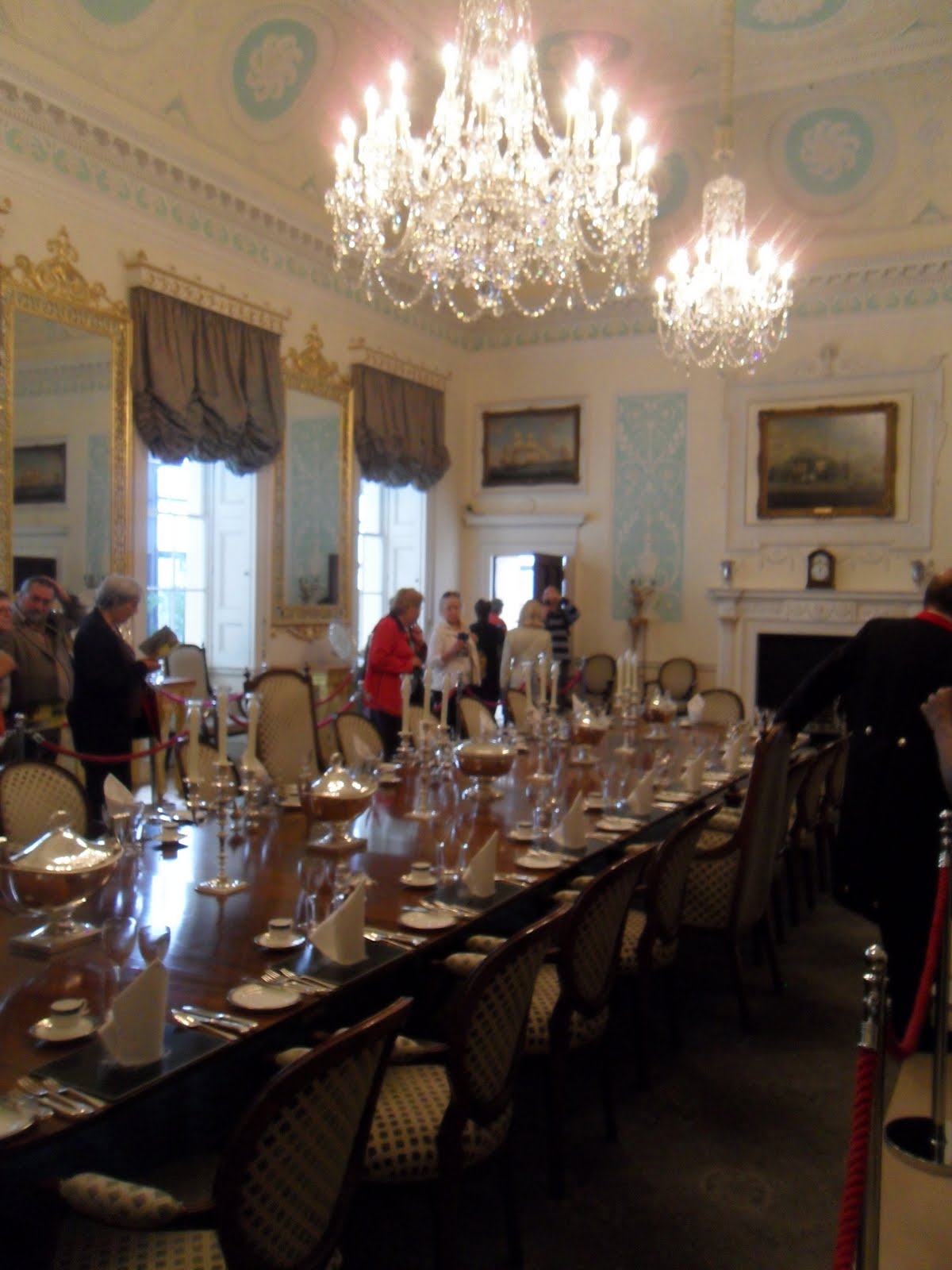 faces on posters too many choices: The Dining Room in the Oil Rig