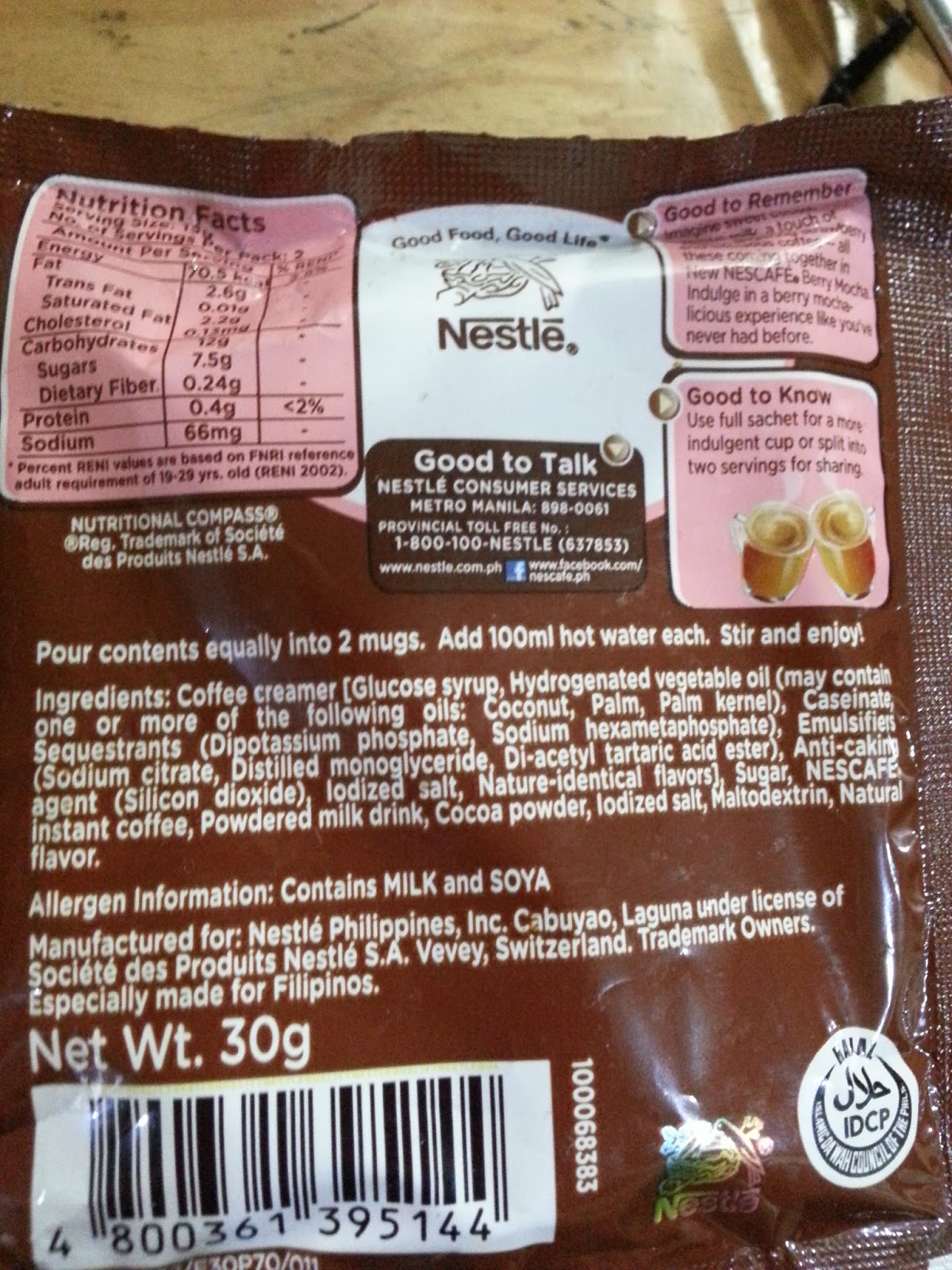 Silly Sloth: The New Faorite: Nescafe Berry Mocha