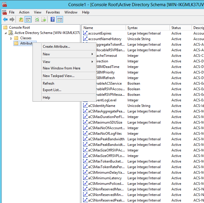 Create Custom Attribute - Active Directory Create Custom Attribute - Active Directory