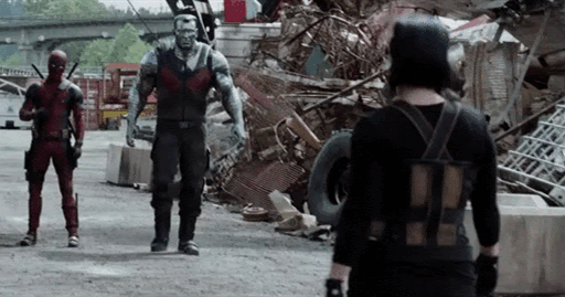 The Huh?: Deadpool Movie: Colossus GIF