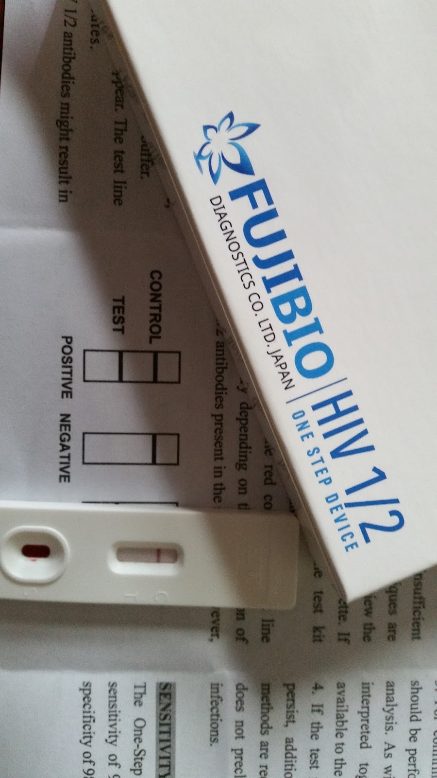 My Review of Fujibio HIV test kit: 2017