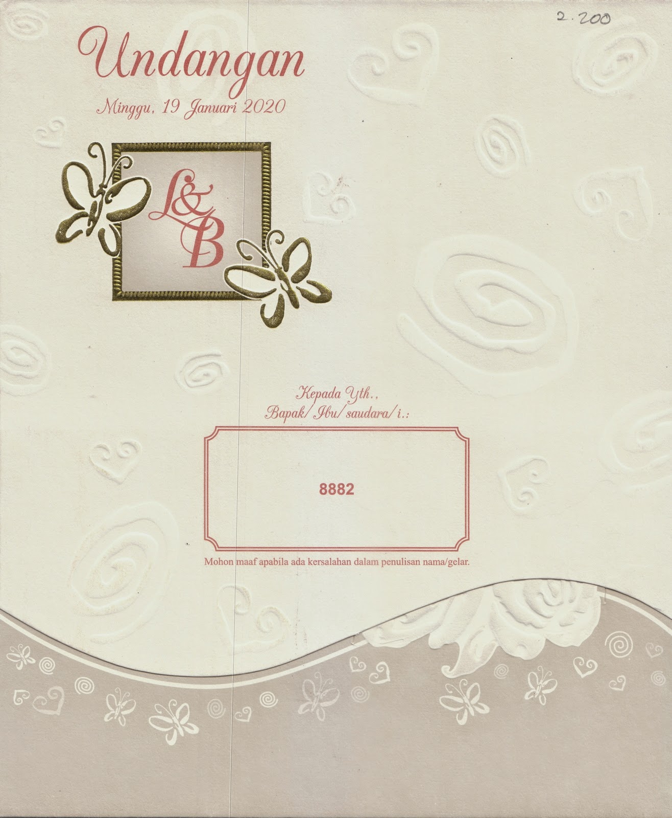 CETAK UNDANGAN PERNIKAHAN - ERA BARU