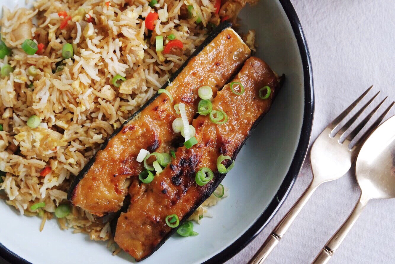 Polly Vadasz: Easy Miso Courgette and Fried Rice