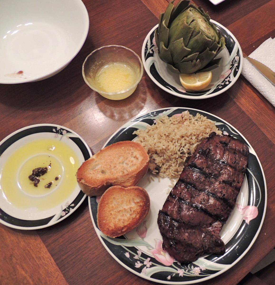 Norm's site: Cassie made dinner tonight