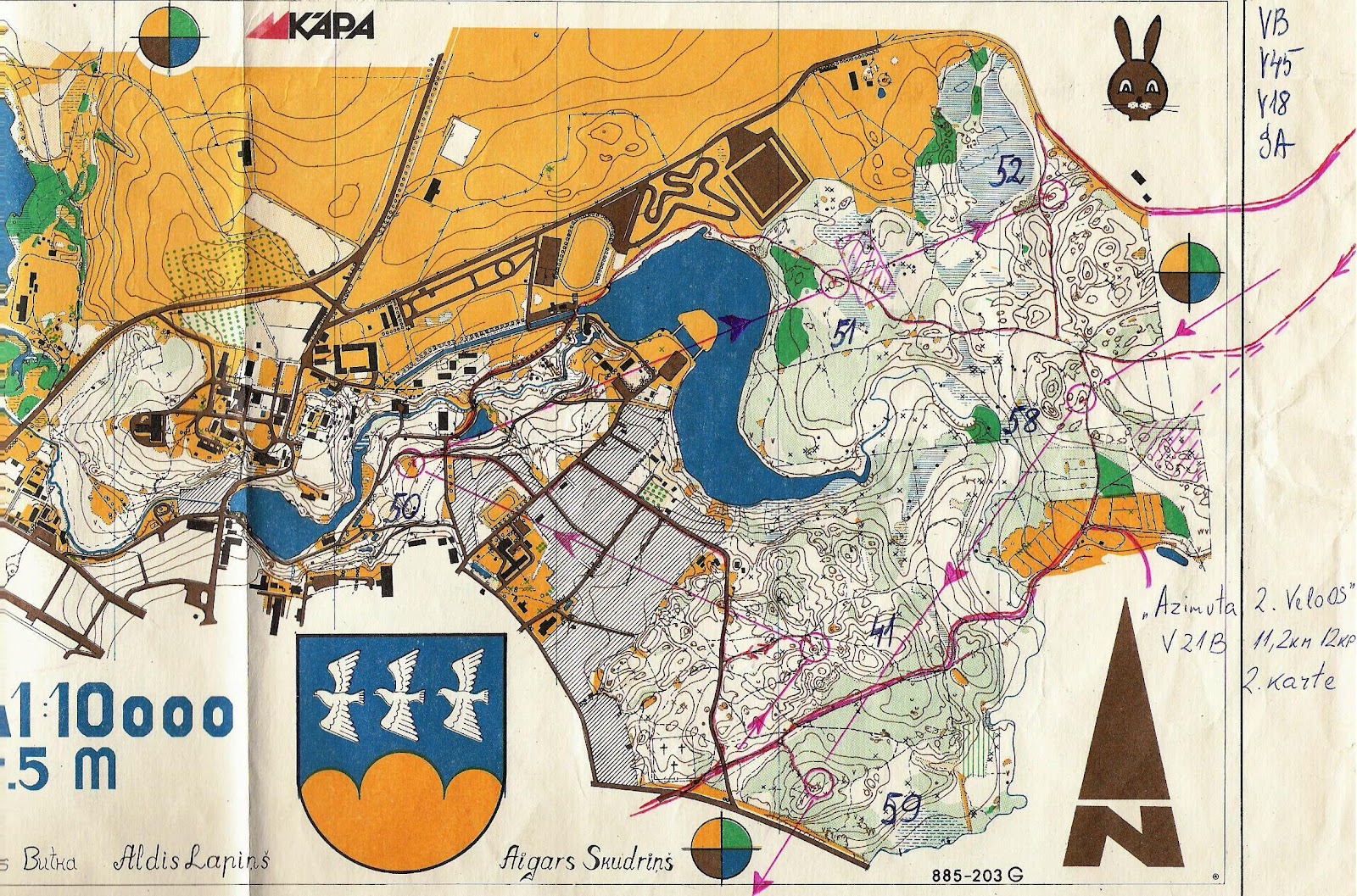 Orientēšanās kartes: Klievezers/Tepera Ezers/Niedrājs (Smiltene)