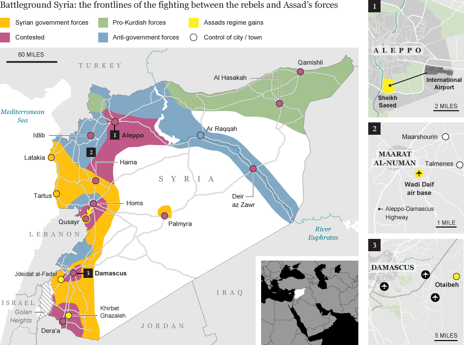 Terroryzm Geopolityka Izrael Iran Islam CIA FSB: Syria: mapa wojny