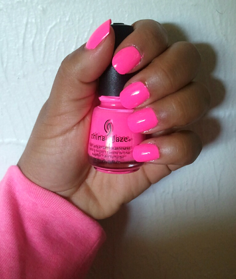 *: Nail Polish: "Shocking Pink (Neon)"