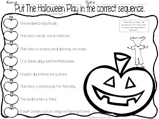 Classroom Freebies Too: The Halloween Play - Sequencing