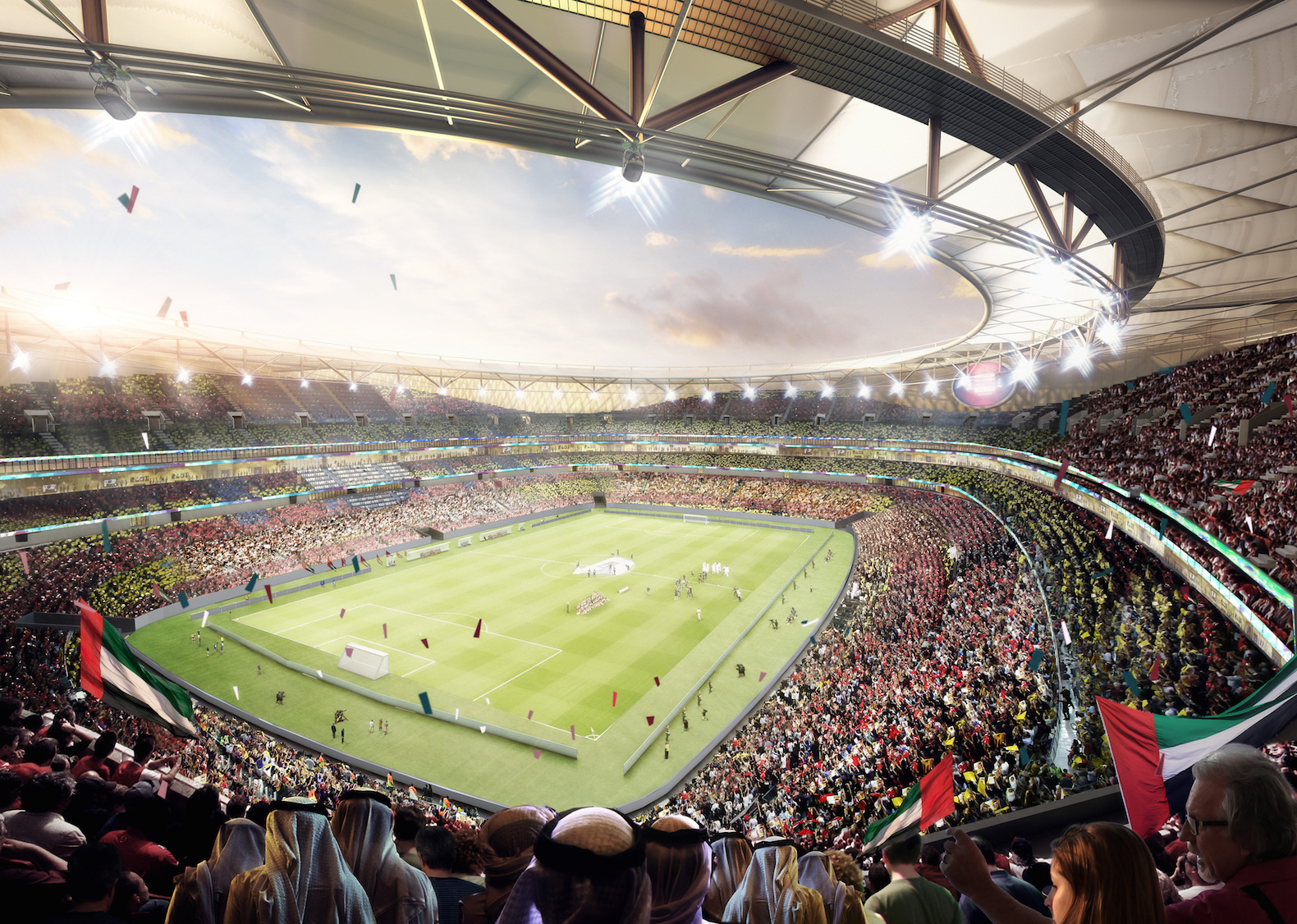 The stadium, which will have an open-tensile roof, will be available ...