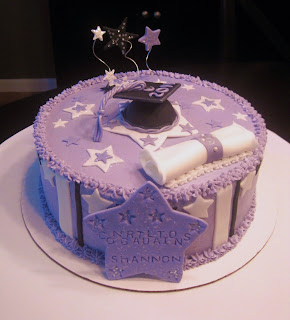Creative Cakes by Lynn: Purple Graduation cake (Buttercream with all ...