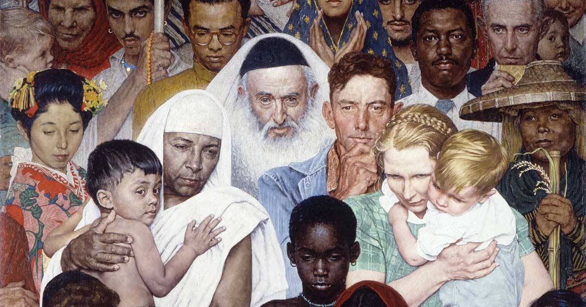 Francesco Vossilla's Blog: “Golden Rule” (1961) by Norman Rockwell