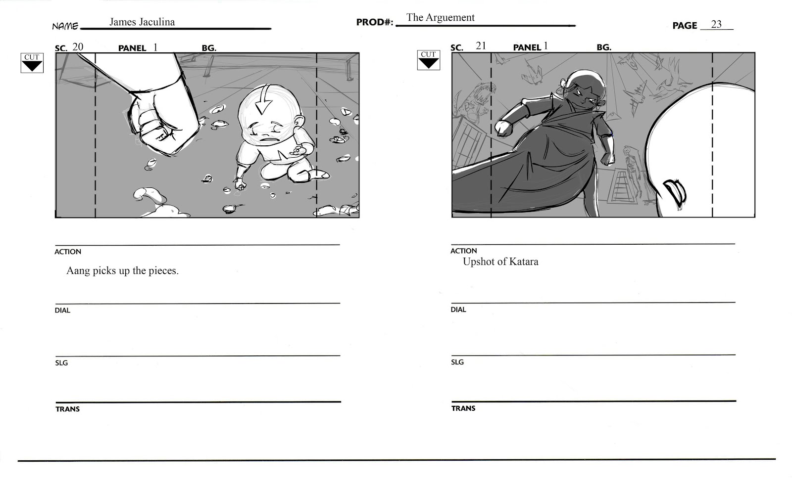 PONDERING RONIN: Storyboards: The Argument