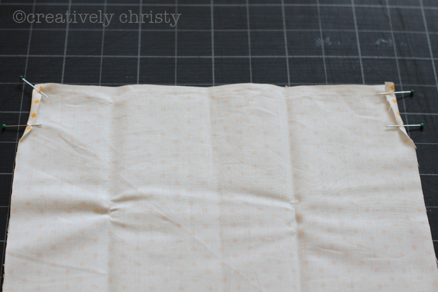 creatively christy: Simplest Sewn Fabric Bag (Tutorial)