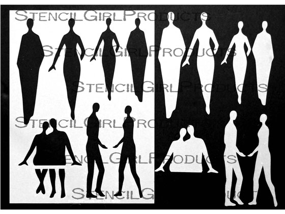 StencilGirl Talk: Silhouettes, Houses, Floral Spirals, and more ...